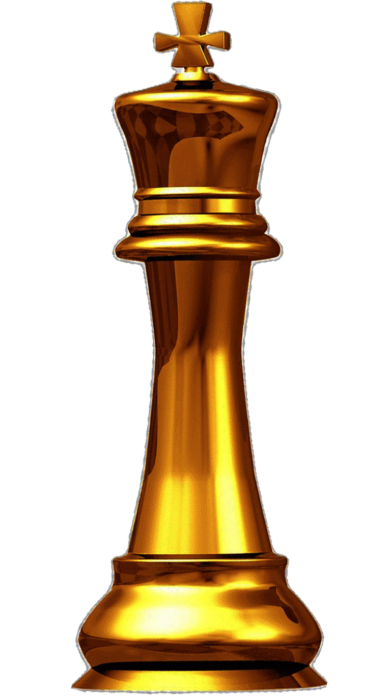 Golden King Chess Piece PNG – Transparent Background | DehraFlicks