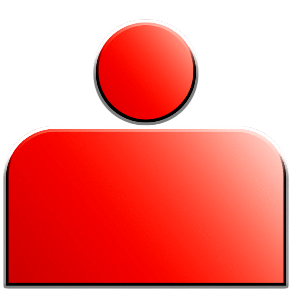 Icon single person transparent background red color – dehraflicks.com