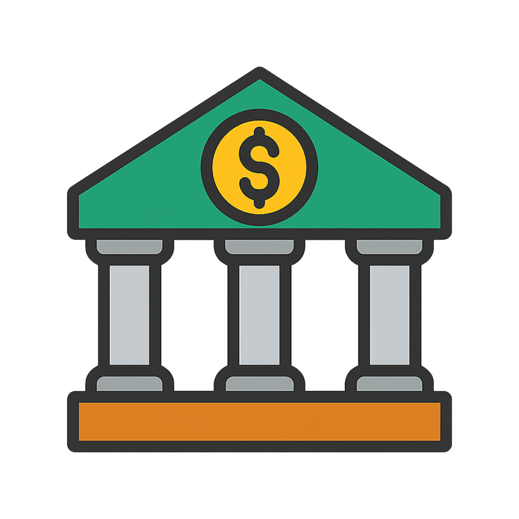 Bank Building Icon PNG – 100% Free Download for Finance and Business ...