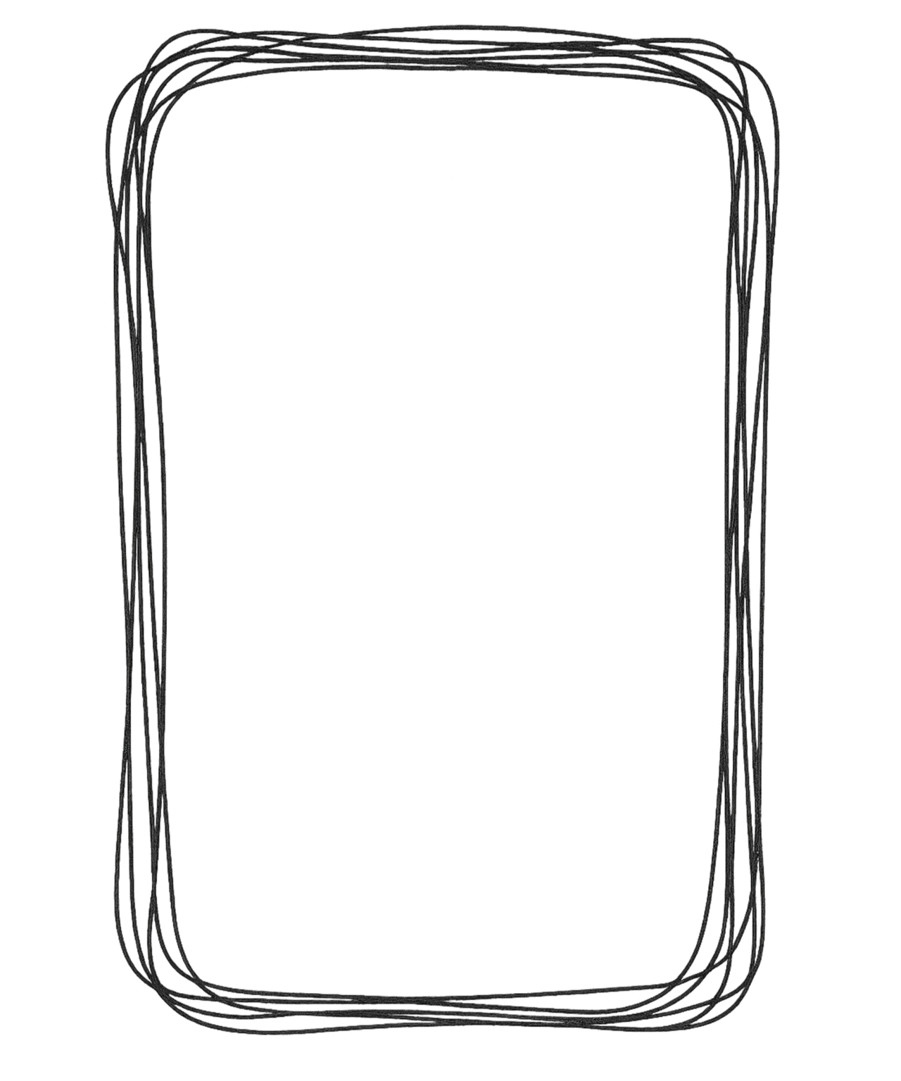 Doodle Scribble Frame Transparent PNG 100% Free Download