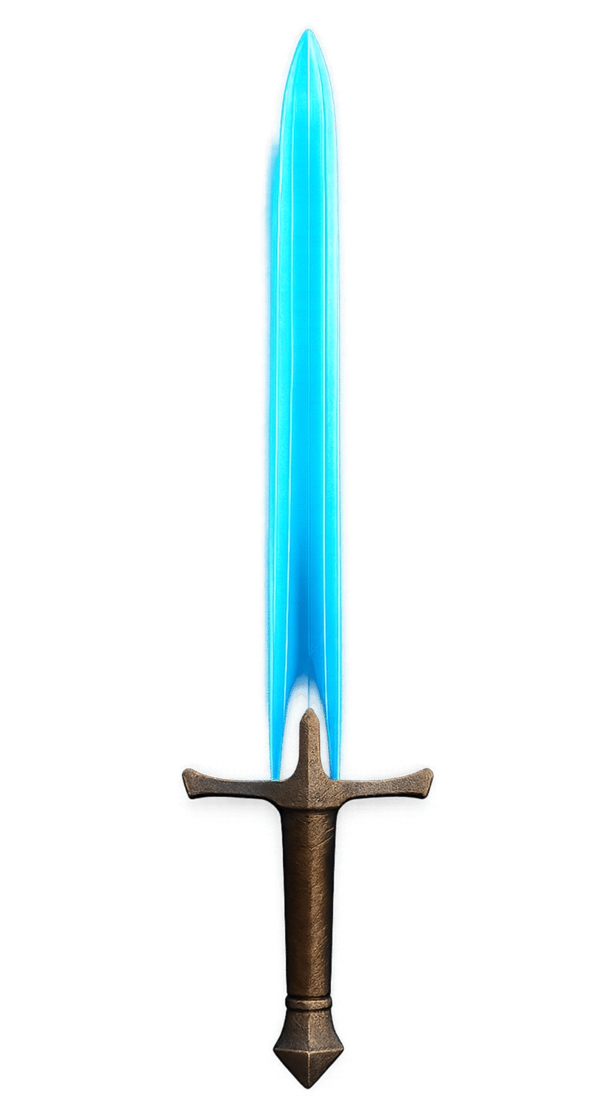 Glowing Sword Transparent PNG 100% Free Download