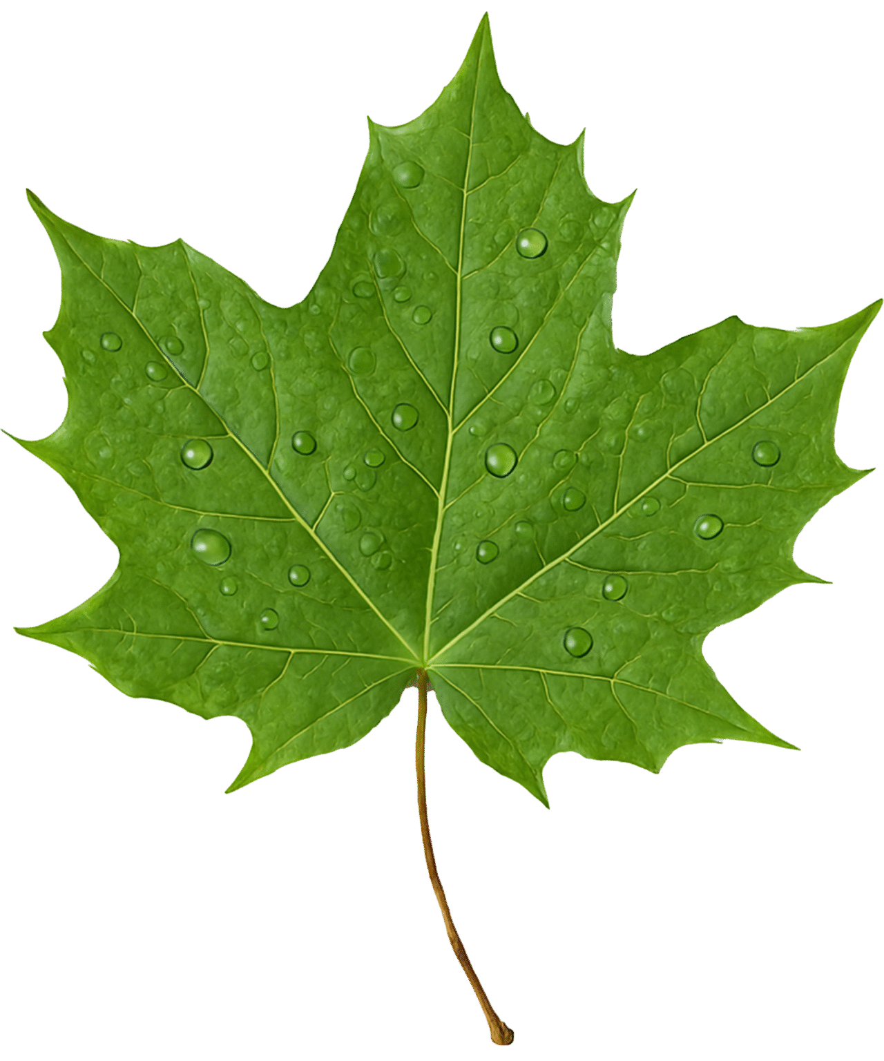 Green Maple Leaf Transparent PNG + 100% Free Download