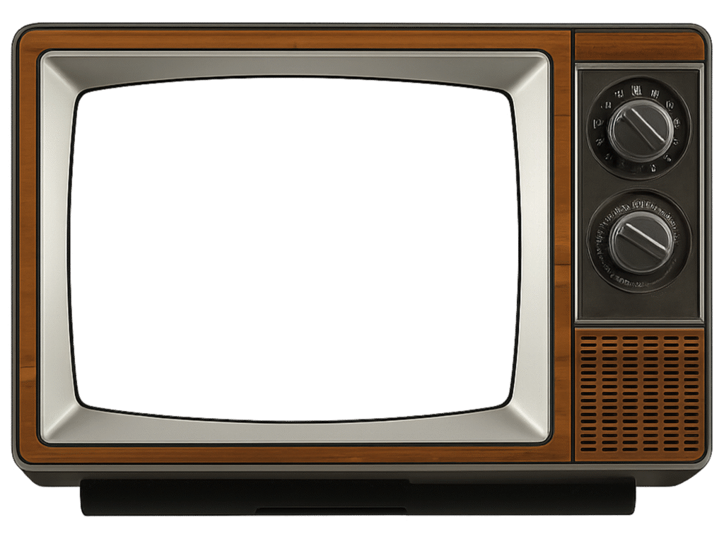 Vintage TV Frame Transparent PNG 100% Free Download