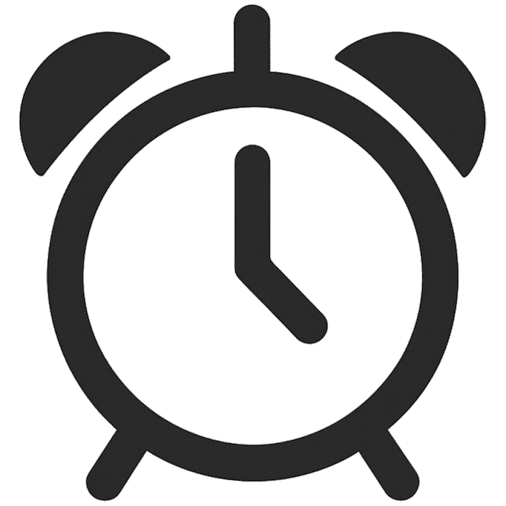 Minimal Alarm Clock Transparent PNG + 100% Free Download