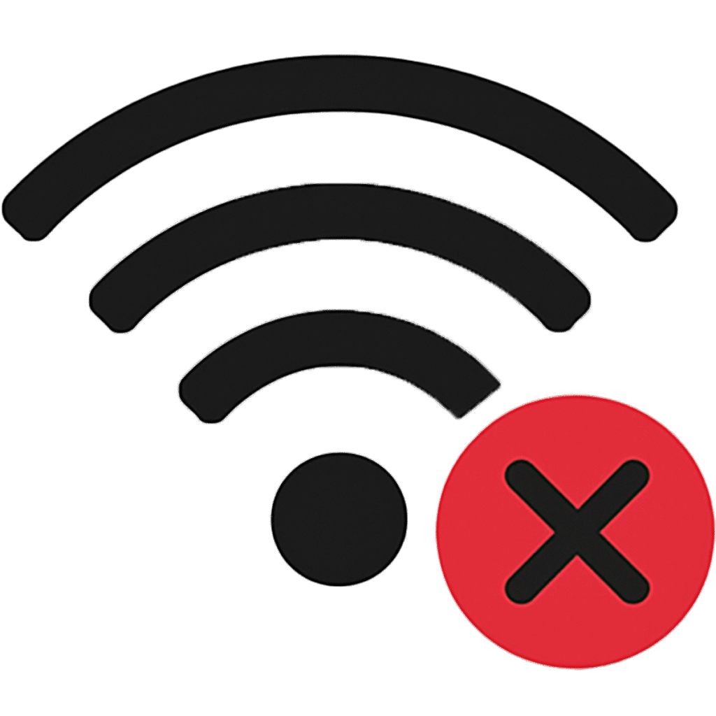WiFi Signal Error Transparent PNG 100% Free Download – Overlay