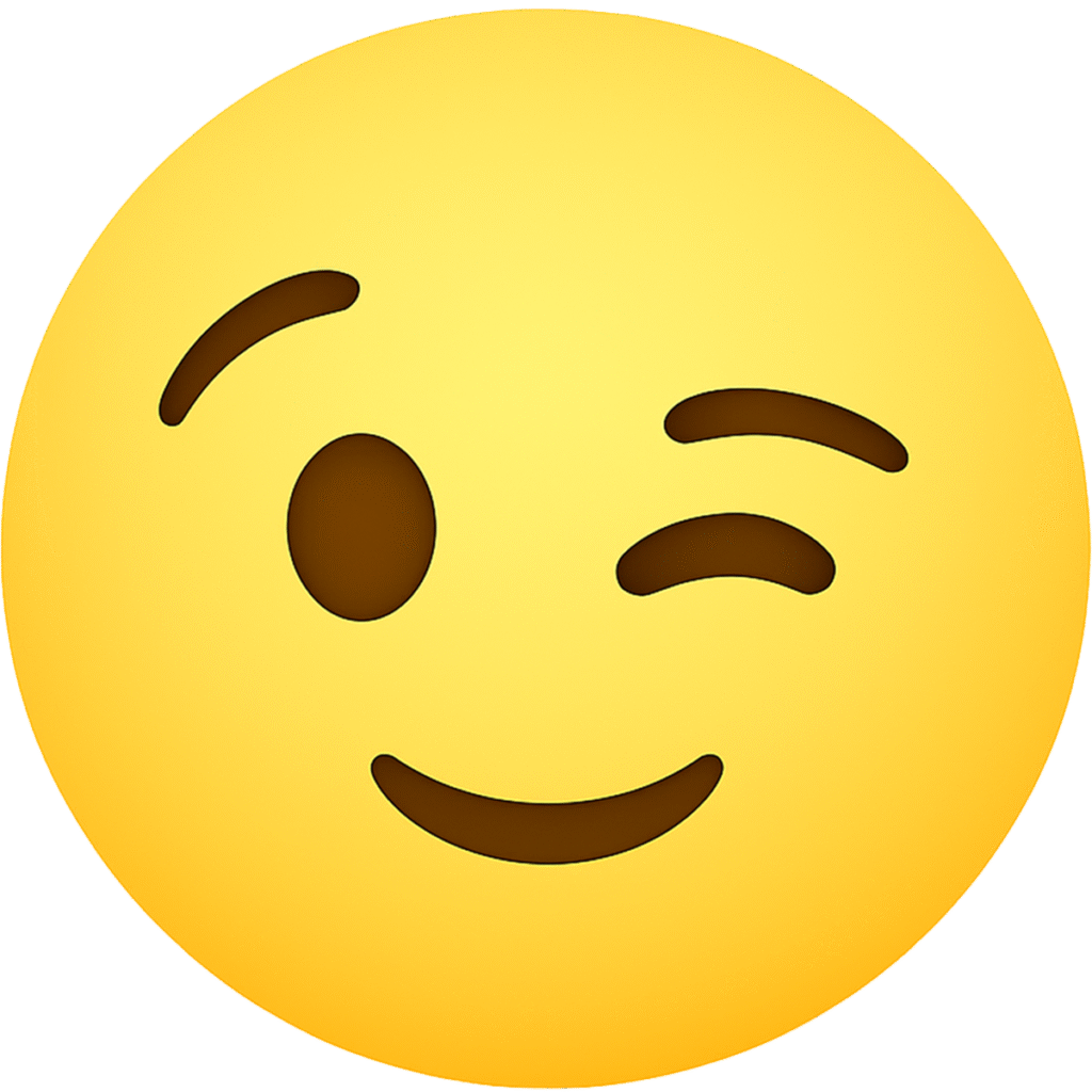 Winking Emoji Transparent PNG 100% Free Download