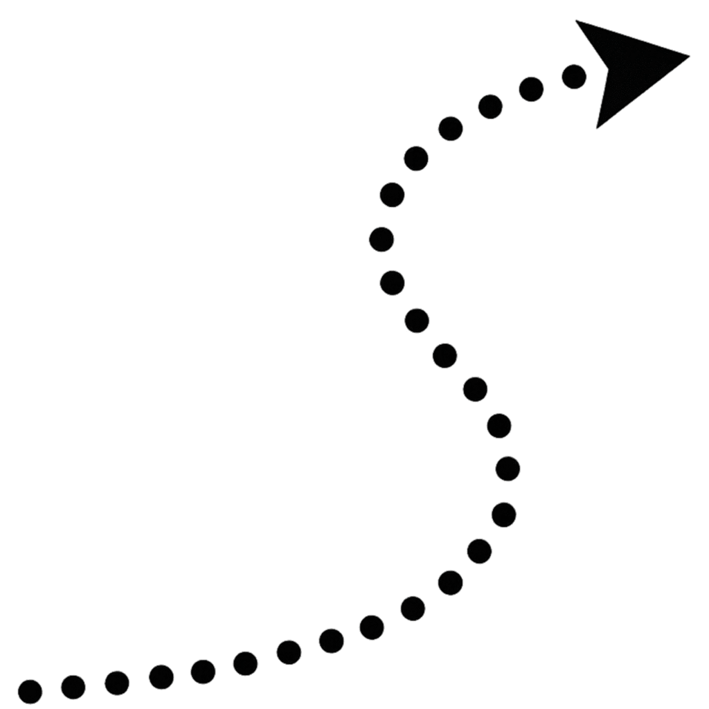 Dotted Curvy Arrow PNG Free Download | 100% Free PNG