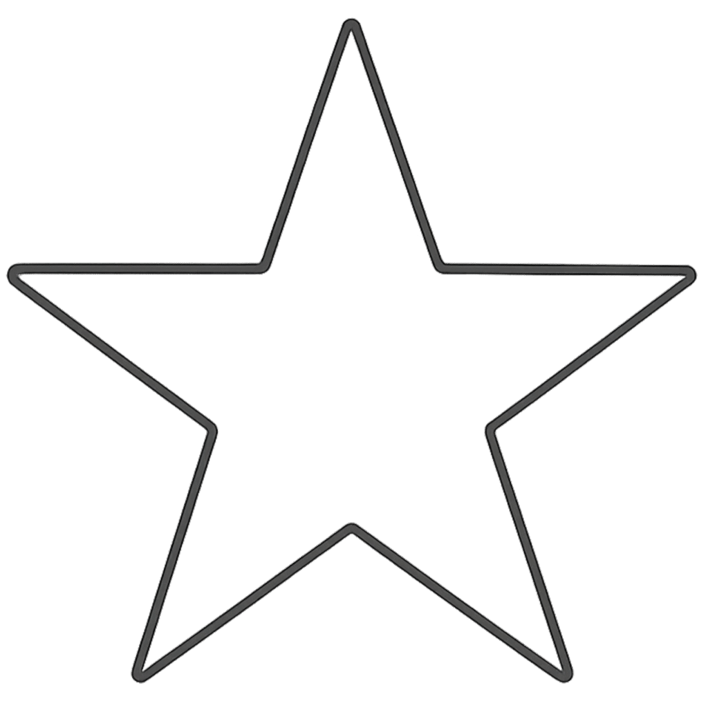 Thin Star Outline PNG Free Download | 100+ Free PNG