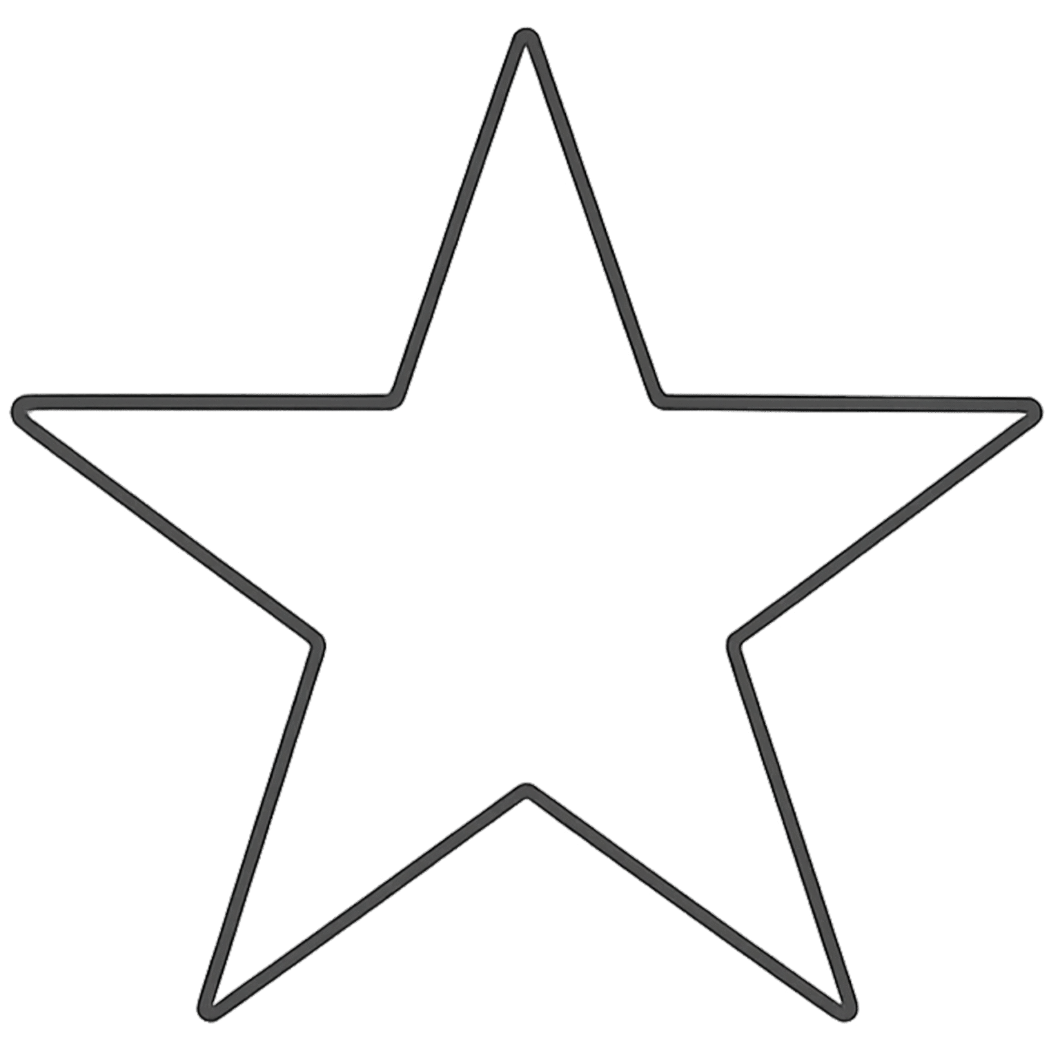 Thin Star Outline PNG Free Download | 100+ Free PNG
